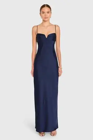 Amanda Uprichard Ira Maxi Dress - Ink