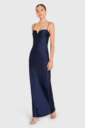 Amanda Uprichard Ira Maxi Dress - Ink