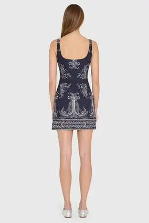 Amanda Uprichard Augustine Mini Dress - Navy