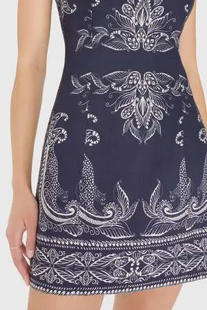 Amanda Uprichard Augustine Mini Dress - Navy