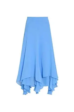 Amanda Uprichard Monterey Chiffon Midi Skirt