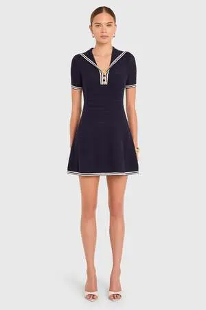 Amanda Uprichard Monique Fit And Flare Mini Dress