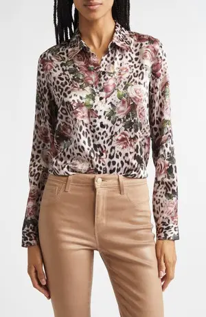 L'agence Animal Print Shirts For Women