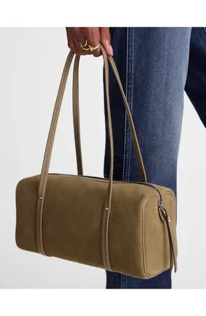 Madewell The Brioche Leather Shoulder Bag - Worn Olive