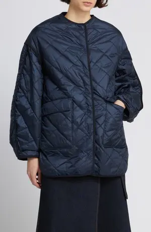 MM BY MAX MARA Spiga Collarless Quilted Jacket