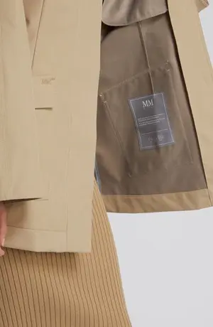 MM BY MAX MARA Cotton-blend Belted Trench Coat