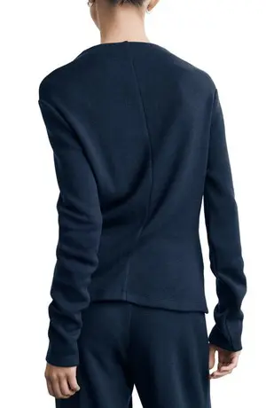 Mango Funnel Neck Long Sleeve Sweatshirt
