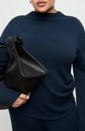 Mango Funnel Neck Long Sleeve Sweatshirt