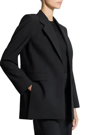 Theory Relaxed Stretch Wool Open Blazer