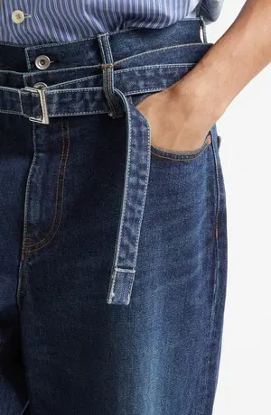 Sacai Belted Denim Pants