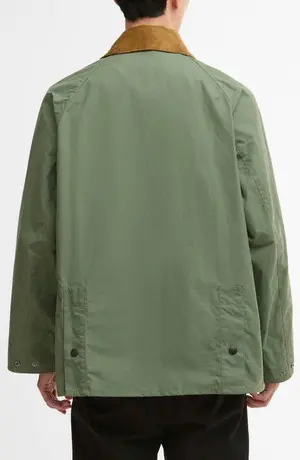 Barbour Bedale Coated Cotton Jacket - Winter Moss