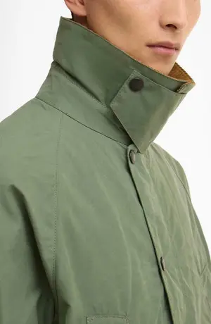 Barbour Bedale Coated Cotton Jacket - Winter Moss