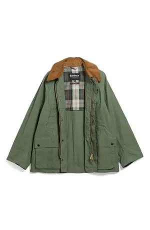 Barbour Bedale Coated Cotton Jacket - Winter Moss
