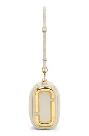 Marc Jacobs The Leather Snapshot Shoulder Bag - Cloud White