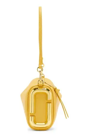 Marc Jacobs The Leather Snapshot Shoulder Bag - Daffodil