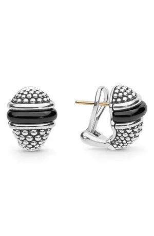 Lagos Earrings Ceramic And Sterling - Silver