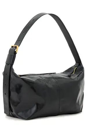 ALLSAINTS Jean Ray Leather Shoulder Bag - Black