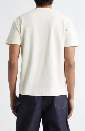 JW Anderson Circular Logo Graphic T-shirt - Ecru