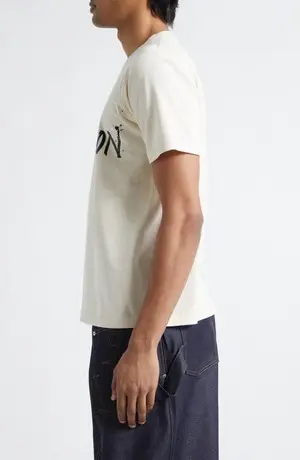 JW Anderson Circular Logo Graphic T-shirt - Ecru