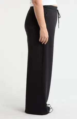 Zella Soft Luxe Wide Leg Pants - Black