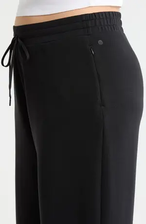 Zella Soft Luxe Wide Leg Pants - Black