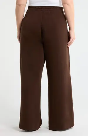 Zella Soft Luxe Wide Leg Pants - Brown Mole'