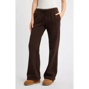 Bp. Baggy Flare Leg Sweatpants - Brown Coffee