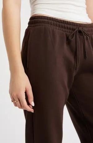 Bp. Baggy Flare Leg Sweatpants - Brown Coffee