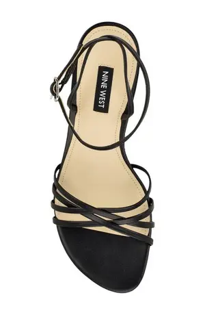 Nine West Gazey Ankle Strap Sandal - Black