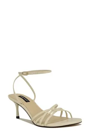 Nine West Gazey Ankle Strap Sandal - Ivory