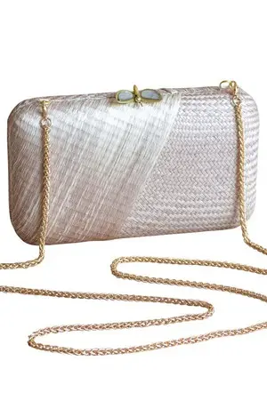 Likhâ Two-weave Clutch - Dusty Rose