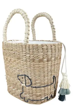 Likhâ Dachshund Embroidered Tote Bag