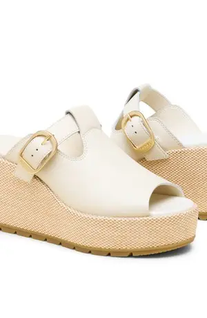Sorel Sunpeak Platform Wedge Sandal - Chalk/gum 16