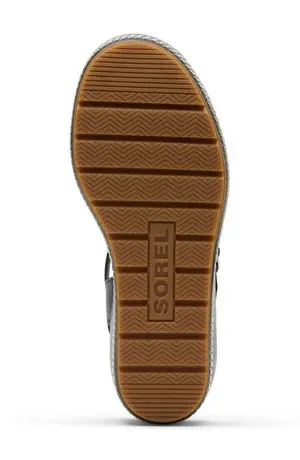 Sorel Sunpeak Platform Wedge Sandal - Black Gum 2