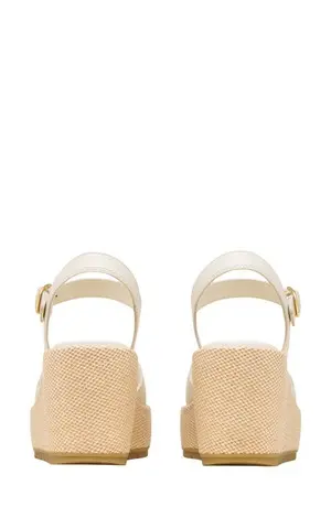 Sorel Sunpeak Platform Wedge Sandal - Chalk/gum