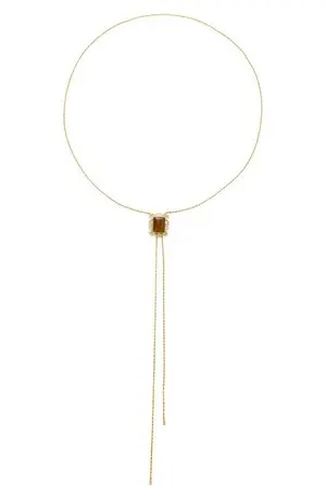 PETIT MOMENTS Viva Bolo Necklace - Gold/brown
