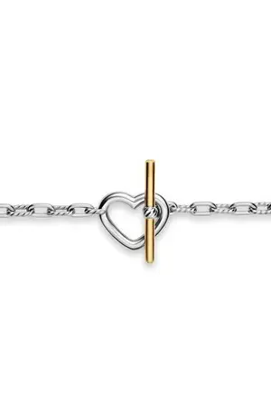 David Yurman Dy Madison Heart Toggle Bracelet