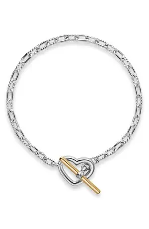 David Yurman Dy Madison Heart Toggle Bracelet