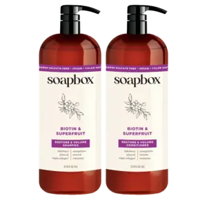 SOAPBOX Biotin Shampoo & Conditioner Duo - One-color