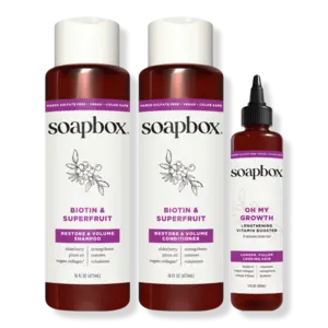 SOAPBOX Biotin & Superfruit Restore & Volume Haircare Essentials - One-color