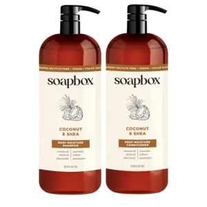 SOAPBOX Coconut Shampoo & Conditioner Duo - One-color