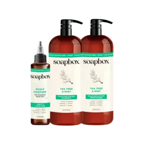 SOAPBOX Tea Tree & Mint Scalp Balancing Haircare Essentials - One-color