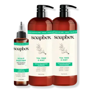 SOAPBOX Tea Tree & Mint Scalp Balancing Haircare Essentials - One-color