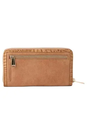 Brahmin Suri Leather Zip Wallet - Tan