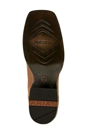 Ariat Wiley Wide Square Toe Cowboy Boots - Brown