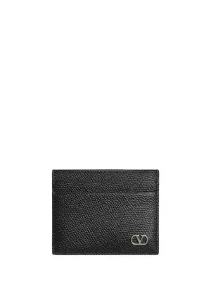 Valentino Garavani Vlogo Signature Card Holder - Black