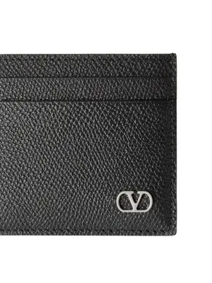 Valentino Garavani Vlogo Signature Card Holder - Black