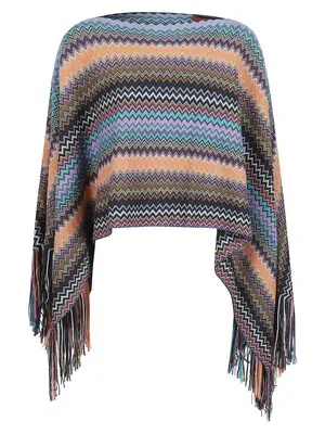 Missoni Fringed Poncho - Multi