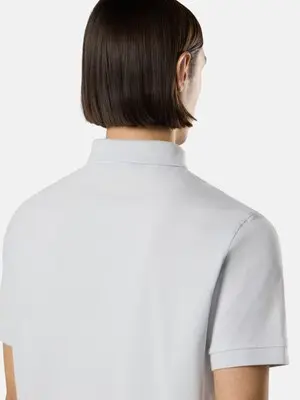 Stone Island Logo Cotton Polo Shirt - Sky Blue