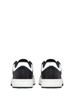 Valentino Garavani Freedots Leather Sneakers - Black